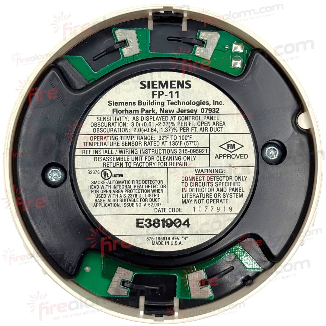 Siemens FP-11 Addressable FirePrint Detector