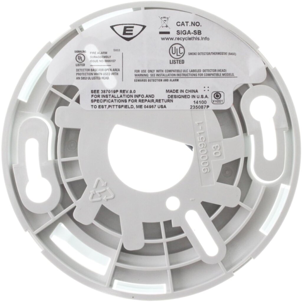 Edwards EST SIGA-SB Standard Detector Mounting Base