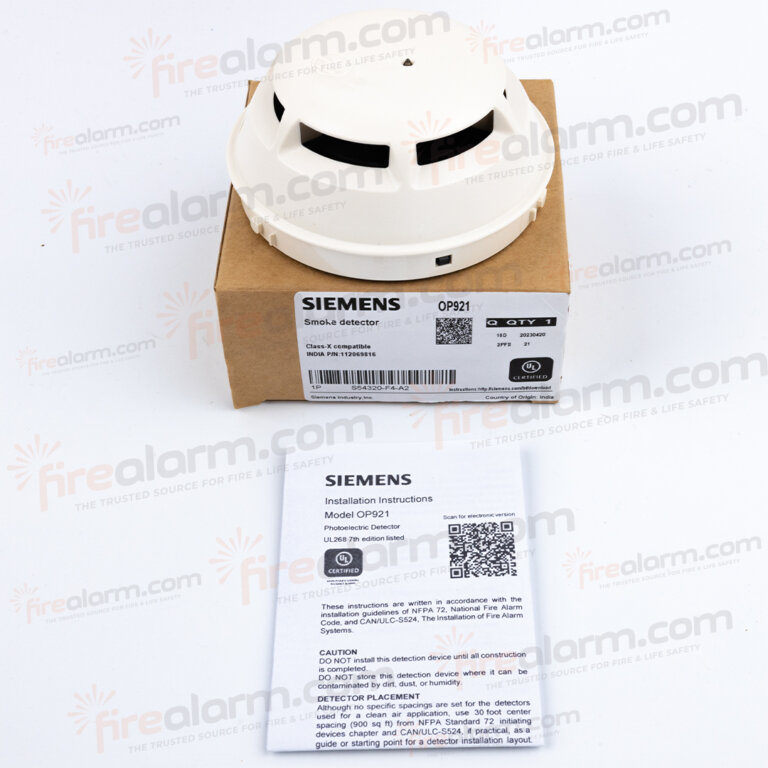 Siemens OP921 (S54320-F4-A2) Photoelectric Smoke Detector