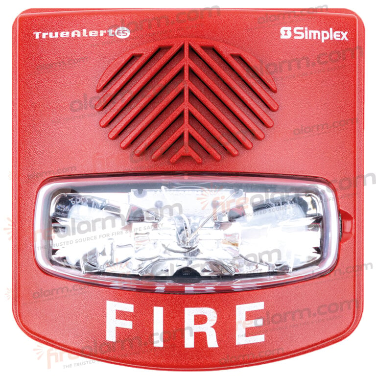 Simplex 49AV-WRFO Weatherproof Addressable Horn Strobe, Red