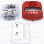 Simplex 49AV-WRFO Weatherproof Addressable Horn Strobe, Red