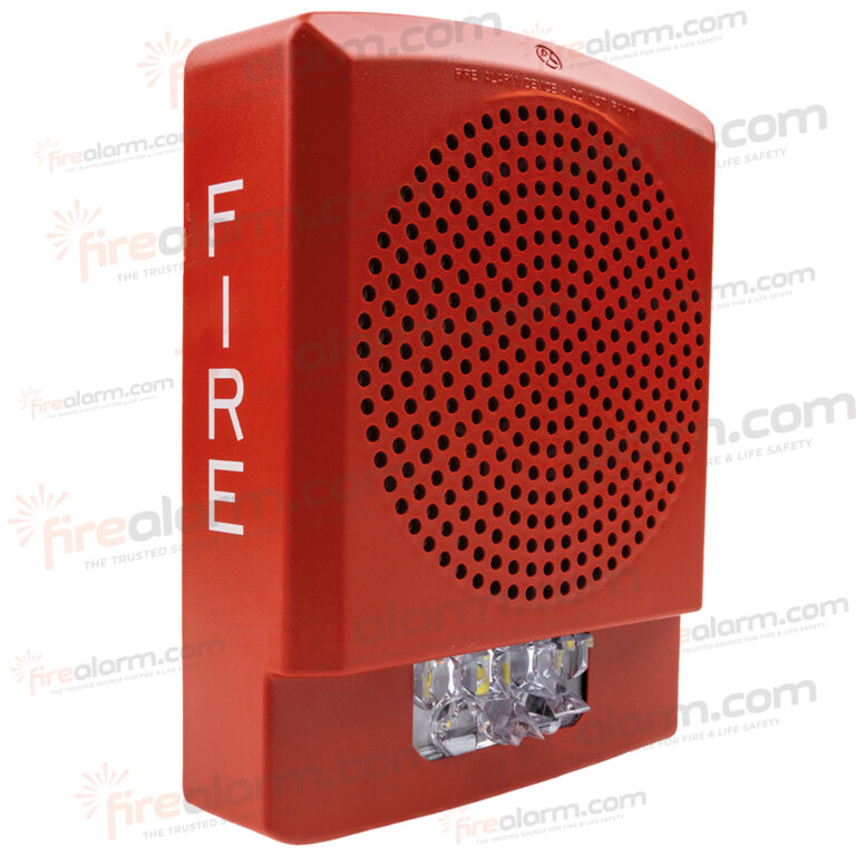Wheelock ELSPSTR Speaker Strobe, Red, "FIRE", Wall | FireAlarm.com