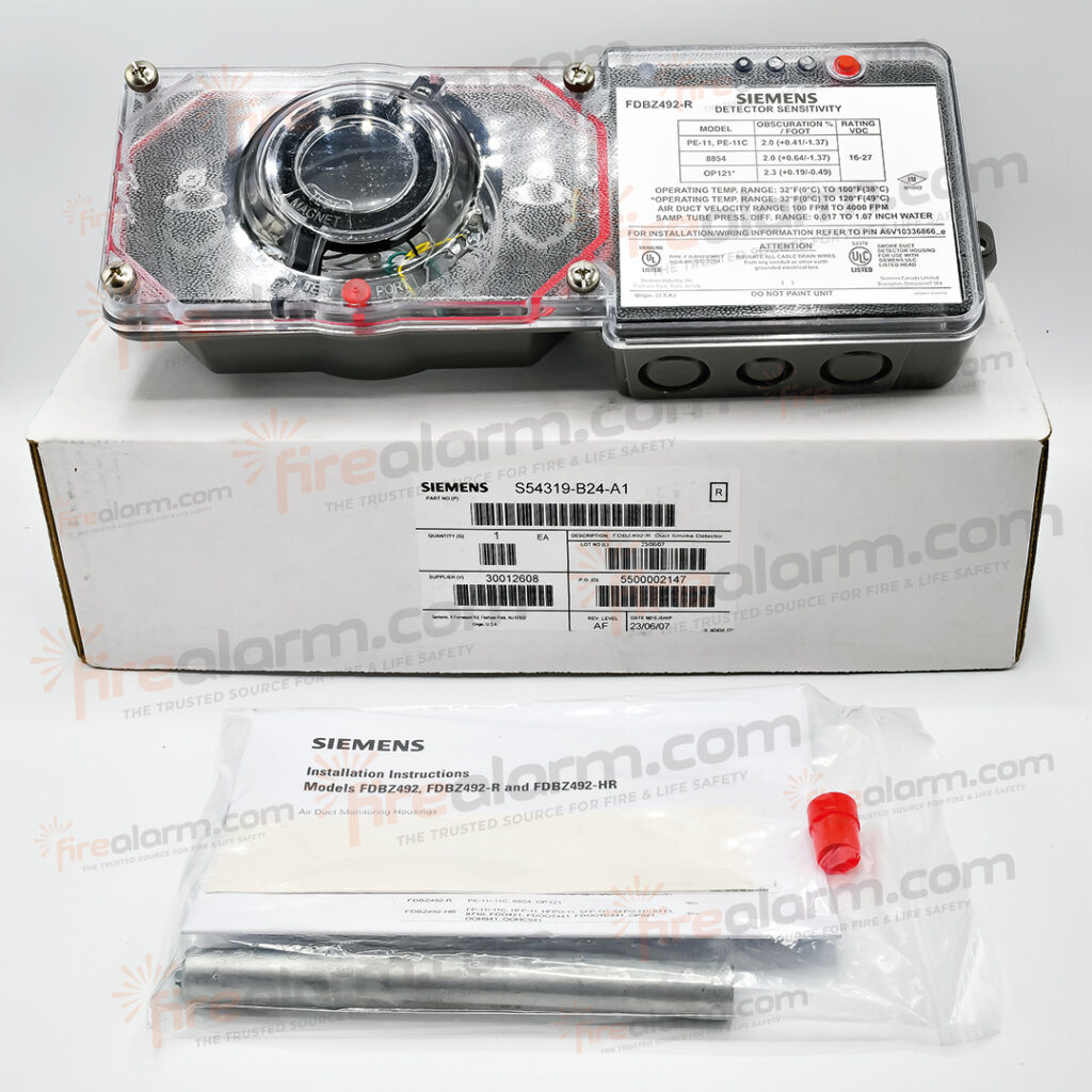 Siemens FDBZ492-R Conventional Duct Detector Housing with Relays ...