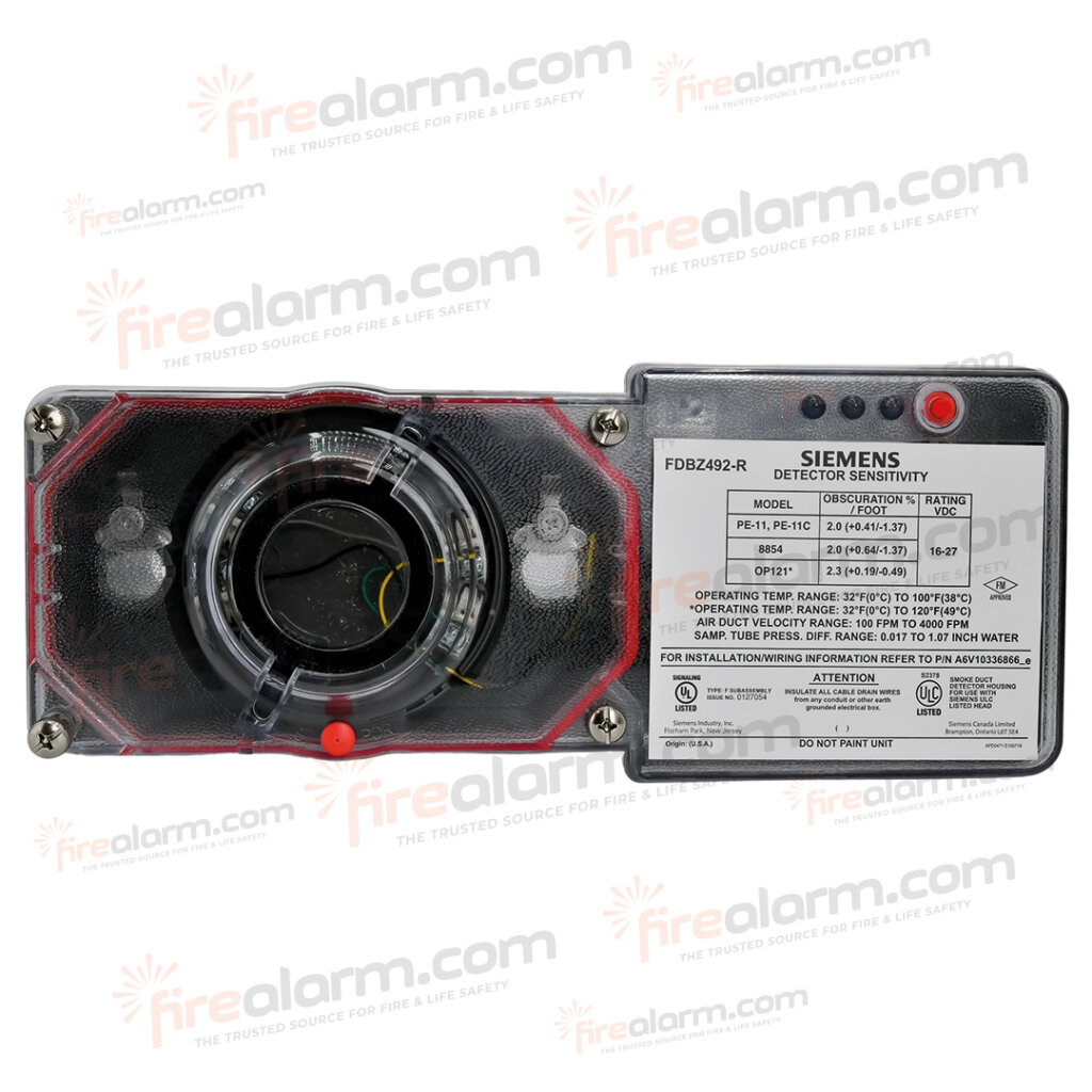 Siemens FDBZ492-R Conventional Duct Detector Housing with Relays ...