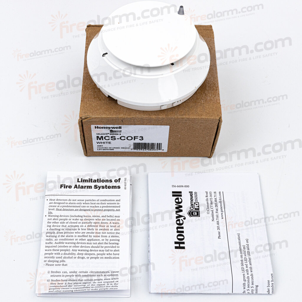 Gamewell MCS-COF3 Multi-Criteria Fire/CO Detector, White | FireAlarm.com