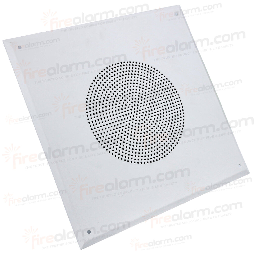 Edwards 965-1A-8SW 8-inch Cone Speaker, Square, White | FireAlarm.com
