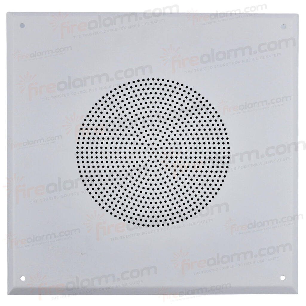 Edwards 965-1A-8SW 8-inch Cone Speaker, Square, White | FireAlarm.com