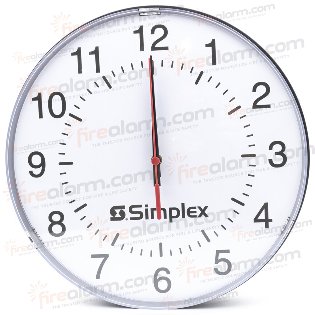 Simplex 6310-9231A 12" Round Clock SF 120/60 3Watts, Black | FireAlarm.com