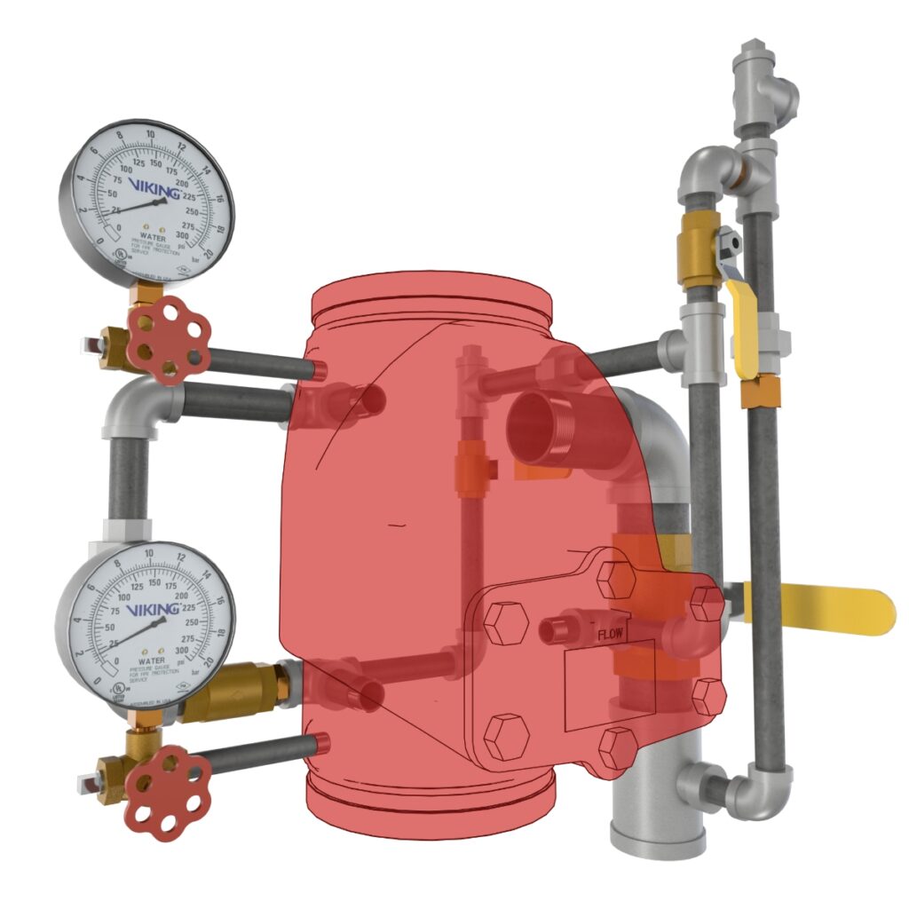 Viking 08635 Model J-1 Alarm Check Valve Vertical Trim