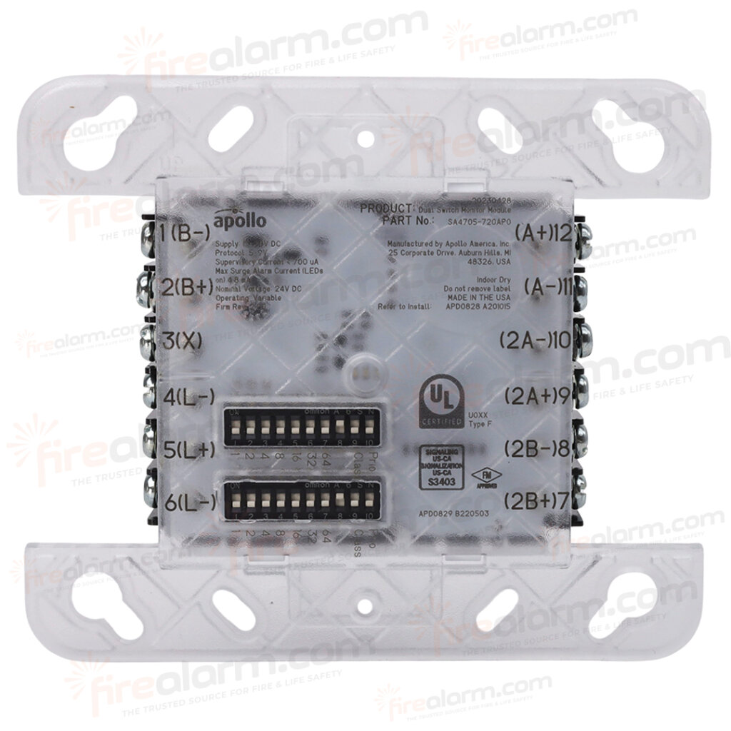 Apollo SA4705-720APO Dual Switch Monitor Module | FireAlarm.com