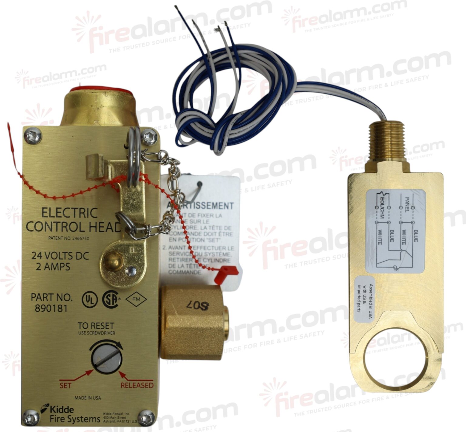 Kidde-Fenwal 85-890181-200 Electric Control Head, 24 VDC Kit ...