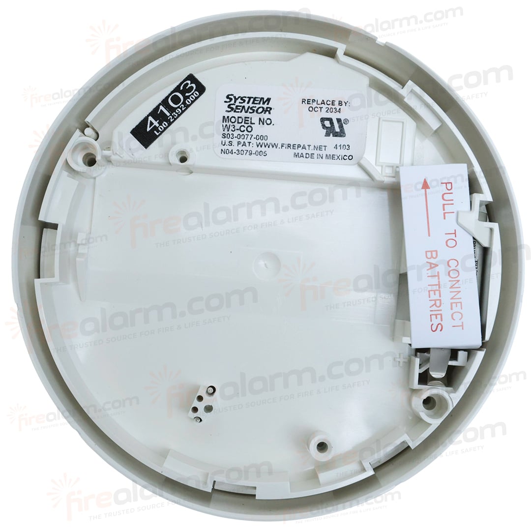 System Sensor W3-CO CO Detector, Wireless with Base | FireAlarm.com