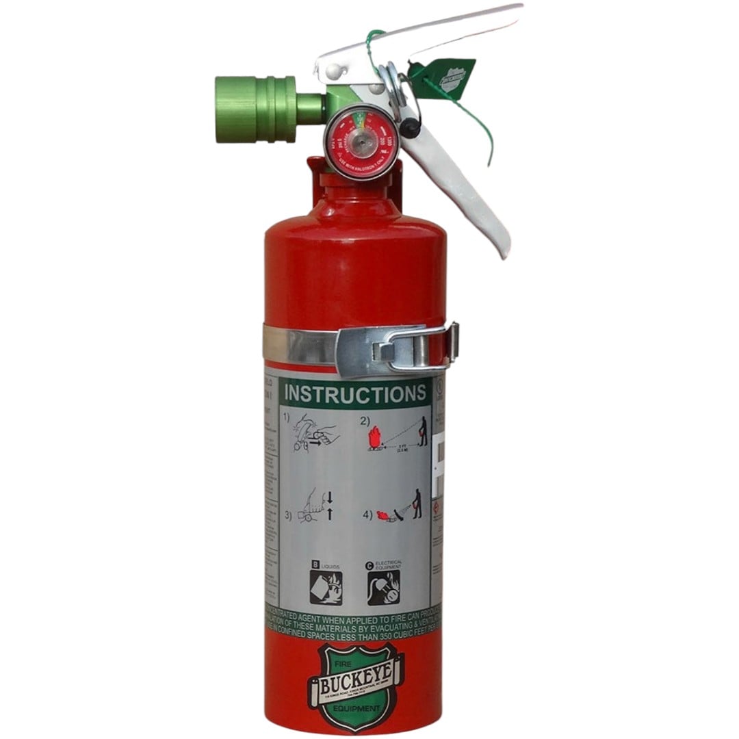 Buckeye 70251 Halotron I Clean Agent Extinguisher, 2.5 lb Fixed Nozzle ...