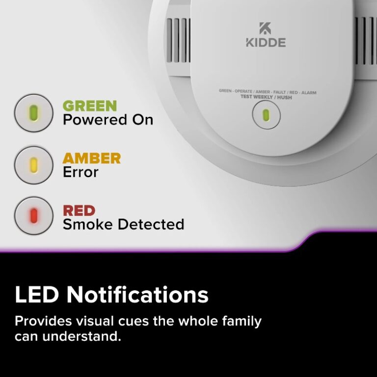 Kidde 30CUAR-W Smart Combo Smoke and CO Alarm, Hardwired with AA Backup ...