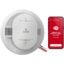 Kidde 30CUAR-W Smart Combo Smoke and CO Alarm, Hardwired with AA Backup ...