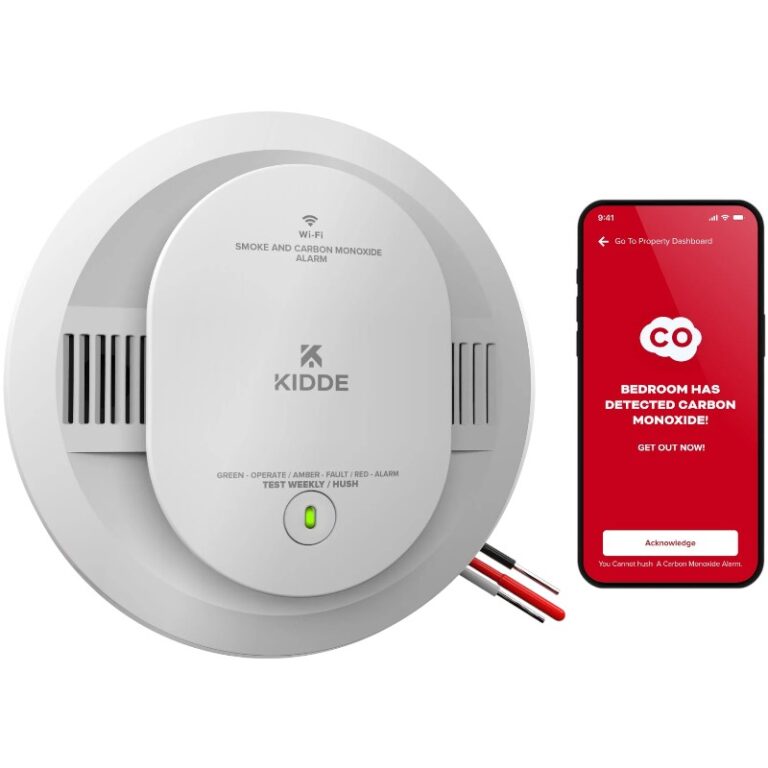 Kidde 30CUAR-W Smart Combo Smoke and CO Alarm, Hardwired with AA Backup ...