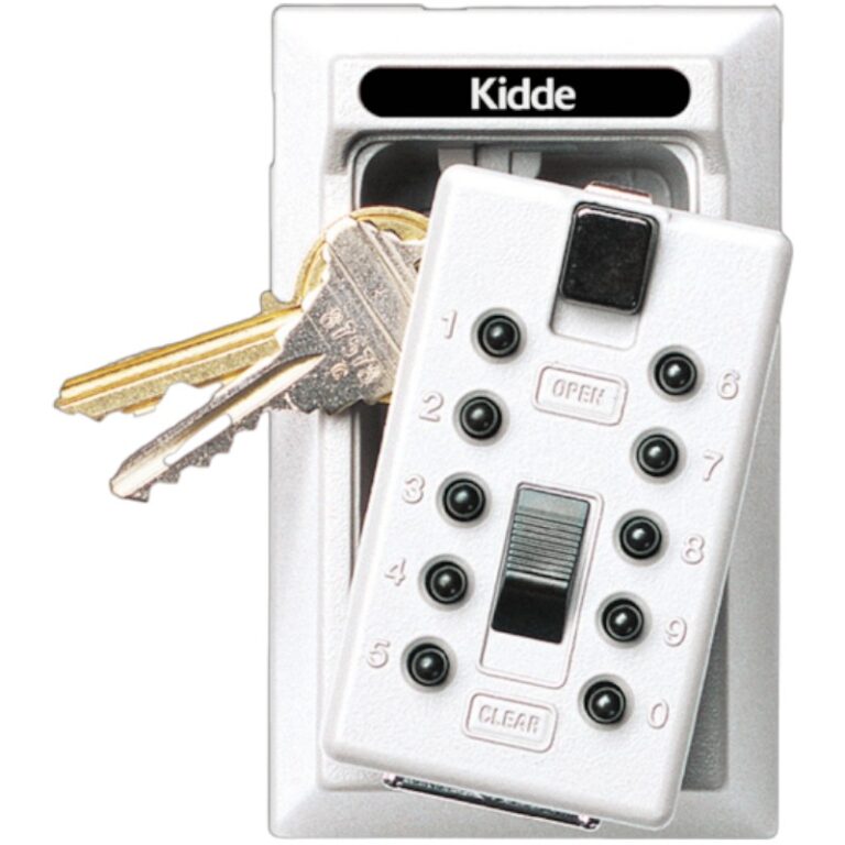 Kidde 001360 KeySafe S5 Original Permanent 5-Key, Push, White ...
