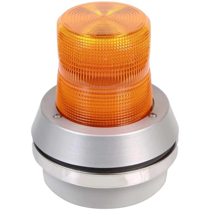 Edwards Signaling 51SINA-G1 Steady On Beacon With Horn, Amber, 24V DC ...