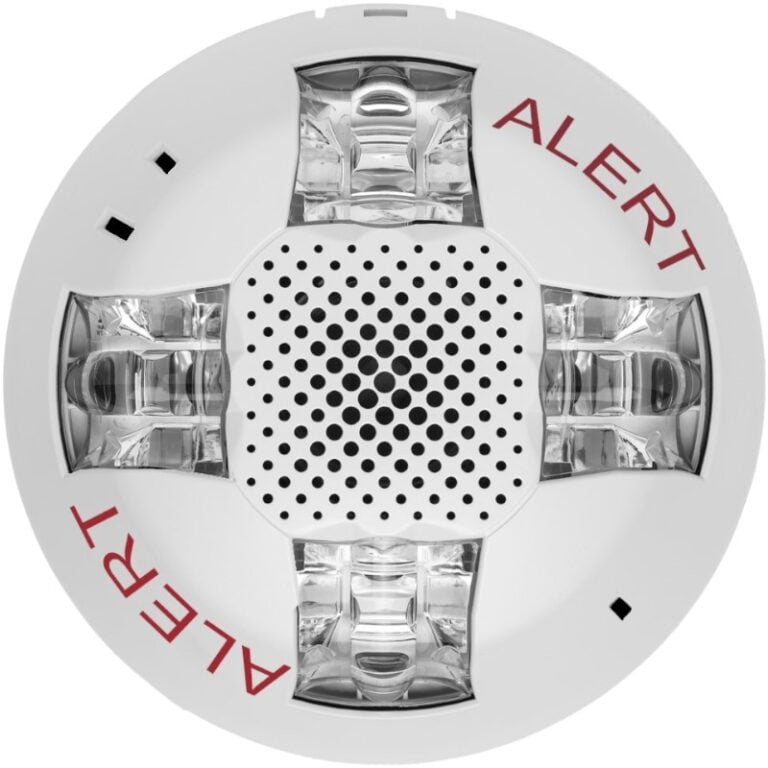 Kidde EGCSVHWA Ceiling Speaker Strobe, 135 185cd, White, ALERT Marking ...