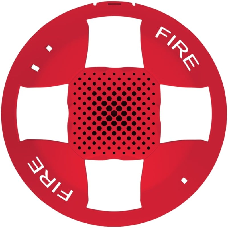 Kidde EGCSVRF-CVR Cover, Ceiling Horn Strobe, Genesis, Red, FIRE ...