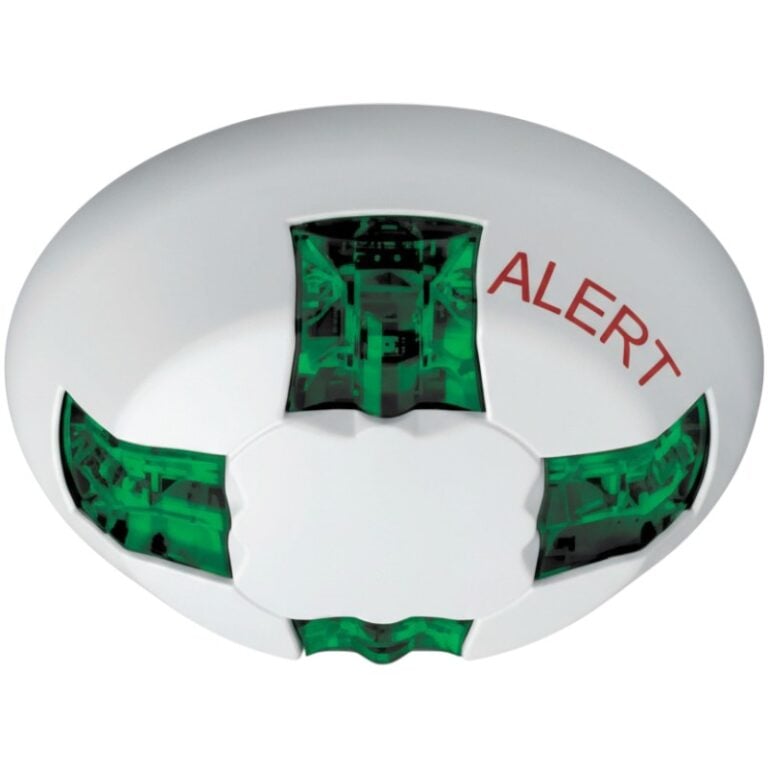 Kidde GCVWA-G Ceiling Strobe, 75cd, White, ALERT Marking, Green ...
