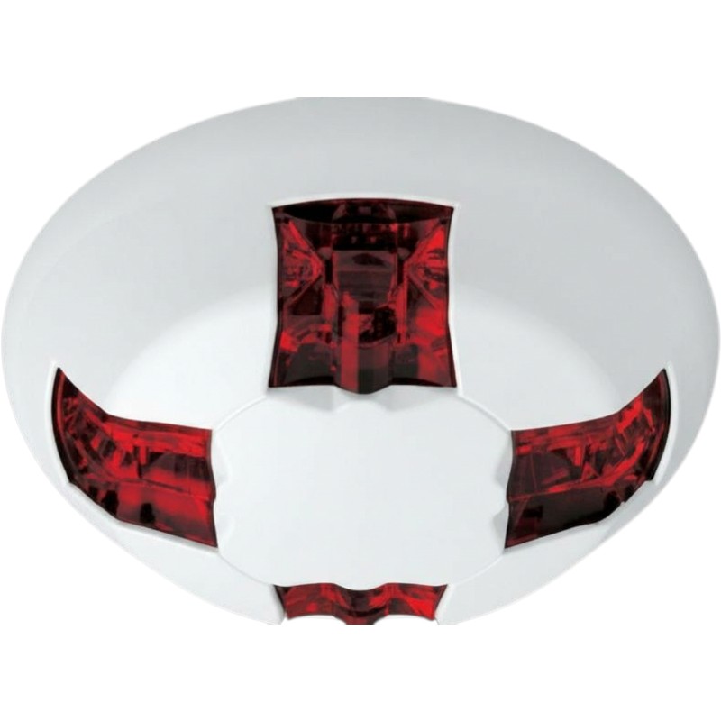 Kidde GCVWN-R Ceiling Strobe, 15cd, White, No Marking, Red | FireAlarm.com
