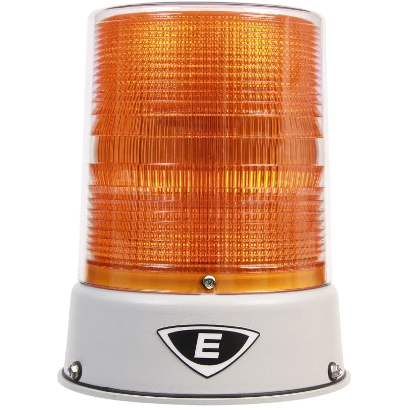 Edwards Signaling 57PLEDMA120A Beacon, Amber, 120VAC, Gray Base ...