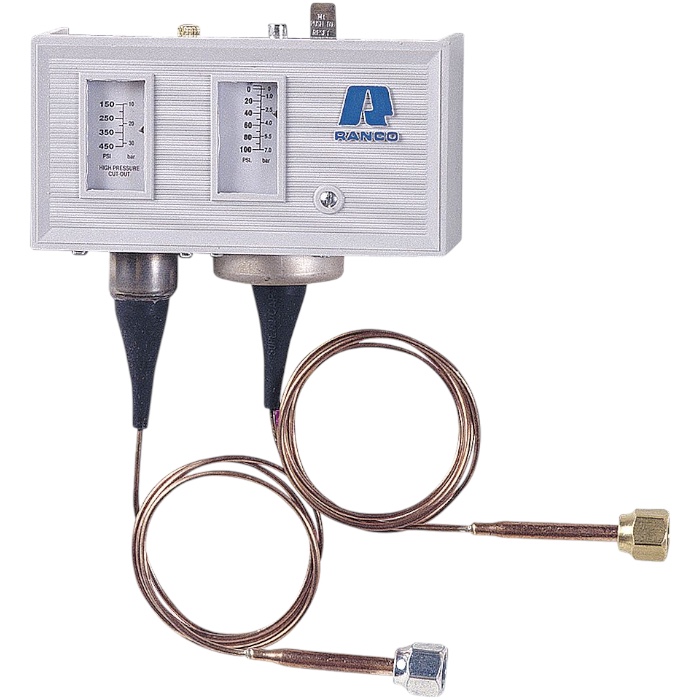 Robertshaw O12-1502 SPST Dual Pressure Control, 150–450 PSI, Auto Reset ...